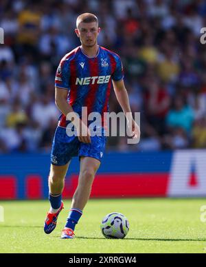 Crystal Palace's Adam Wharton during the Premier League match at Stamford Bridge, London ...