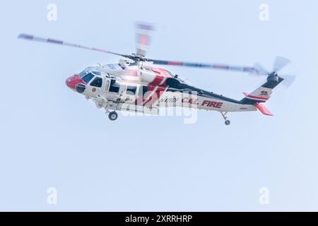 REDDING CALIFORNIA – AUGUST 10, 2024 –A CALFIRE Sikorsky S-70 “Firehawk ...