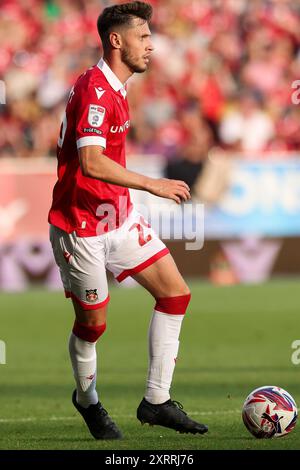 Wrexham's Ryan Barnett during the Sky Bet Championship match at the ...