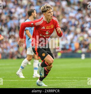 Manchester United's Alejandro Garnacho celebrates scoring their side's ...