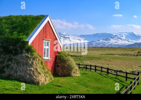 The Still inhabited Lindarbakki Turf House in Borgarfjörður-Eystri ...