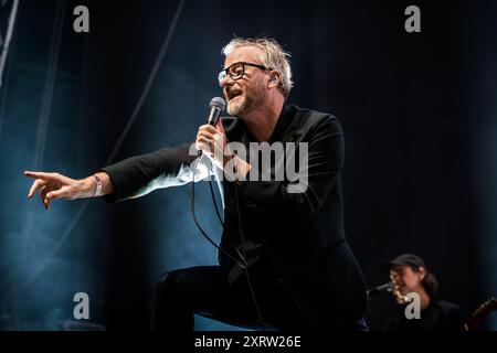 Matt Berninger of The National Rock band performs live on stage during ...