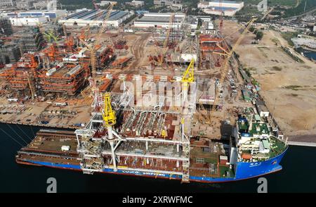 Qingdao. 12th Aug, 2024. This photo taken on Aug. 12, 2024 shows the ...