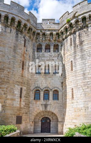 The Norman castle of Alençon in the Orne departement, France Stock ...