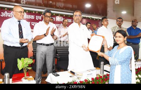 PATNA, INDIA - AUGUST 12: Bihar Deputy Chief Minister Samrat Choudhary ...