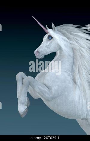 The Unicorn is a mythical creature that has a horse body with forehead ...