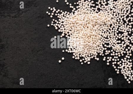 Organic tapioca pearls, cassava starch from the yuca root - Manihot ...