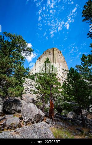 Devils Tower Wyoming Loop Stock Photo - Alamy