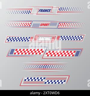 Racing France flag decals Stock Vector Image & Art - Alamy
