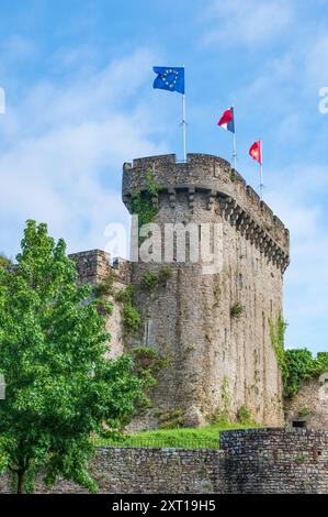The donjon of the Château d'Avranches, a medieval castle in Avranches ...