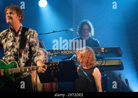 Adam Wakeman performs with his father, Rick at Fairport's Cropredy ...