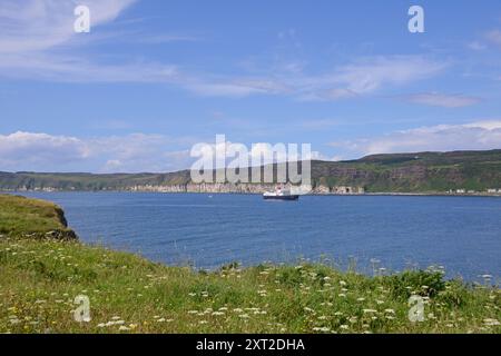 HEBRIDEAN PRINCESS at anchor off RATHLIN ISLAND, COUNTY ANTRIM ...