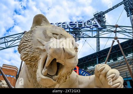 Architecture Comerica Park, Detroit, USA Stock Photo - Alamy