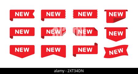 New label tags and stickers collection. Set of New labels. New arrival ...