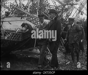 Wreckage of R101 airship Stock Photo - Alamy
