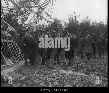 Wreckage of R101 airship Stock Photo - Alamy