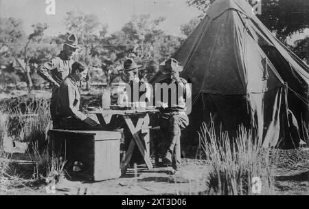A photograph of the U.S. Army Punitive Expedition after Pancho Villa in ...