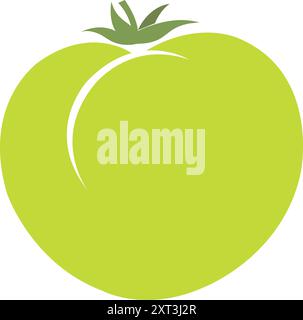 Tomato icon logo design vector illustration template Stock Vector Image ...