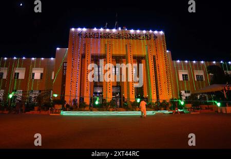 A beautiful illuminated view of Sindh Assembly building in connection ...