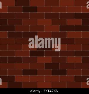 Brick drawing. Seamless red brick wall background - texture pattern for ...