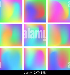 collection of pastel tint gradient backgrounds. Vector illustration ...