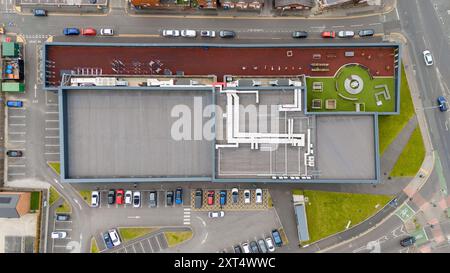 Aerial, Denton, Tameside, Tameside Wellness Centre, Leisure centre ...