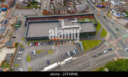 Aerial, Denton, Tameside, Tameside Wellness Centre, Leisure centre ...