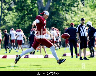 Washington Commanders punter Tress Way (10) looks on during an NFL ...