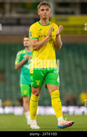 Callum Doyle of Norwich City on the ball during the Sky Bet ...