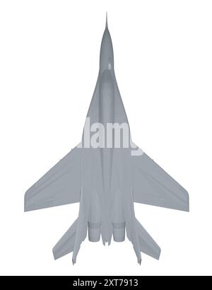 Military fighter jet polygonal. Vector art illustration of polygonal ...