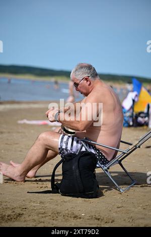 People on Tylösand Beach in Halmstad, Sweden Stock Photo - Alamy
