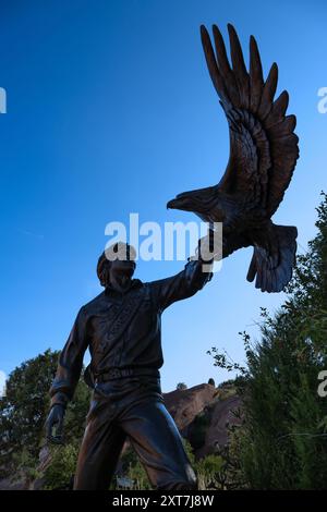 John Denver statue Spirit in Red Rocks park Colorado Jefferson County ...