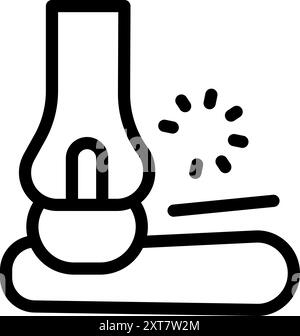 Illustration of foot anatomy and pain points Stock Vector Image & Art ...