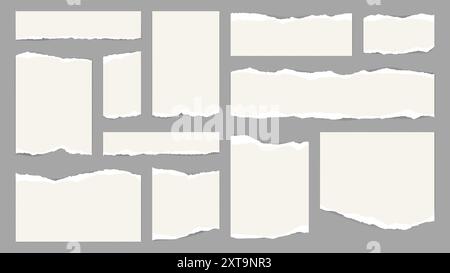 Ripped notes rectangle frame vector Stock Vector Image & Art - Alamy