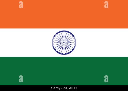 Indian flag with Ashok chakra in new accurate colors. Indian flag ...