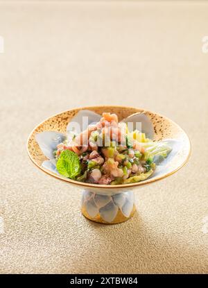 japanese food Octopus Tako Wasabi Stock Photo - Alamy