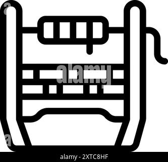 Deep Borehole Icon. Drill Well Drilling Underground Bore Hole ...