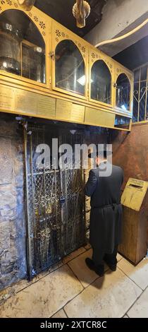 The tomb of Shimon bar Yochai or Kever Rashbi on Mount Meron is the traditional burial place of ...