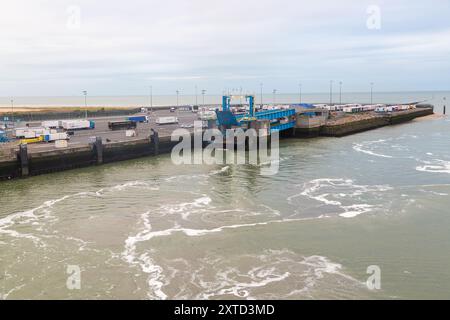 Caen ferry port in Ouistreham Stock Photo - Alamy