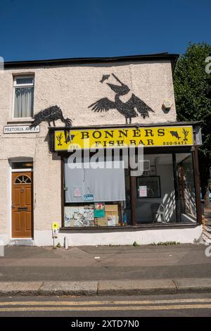Banksy zoo animals artwork in London 13th August 2024, Pretoria Avenue ...