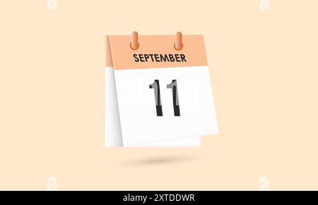 September 11 - calendar and Time planner. Daily Calendar Icon reminder ...