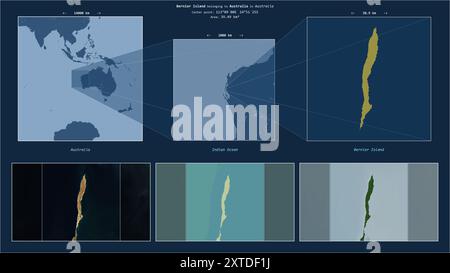 Shape of Bernier Island in the Indian Ocean, belonging to Australia ...