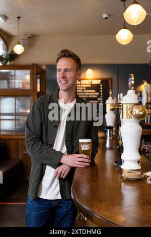 Luke Boase, founder and CEO of non-alcoholic beer brand Lucky Saint ...