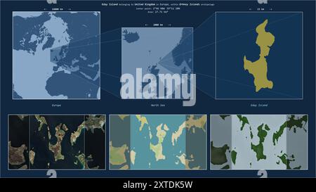 Eday Island in the North Sea, belonging to United Kingdom, described ...