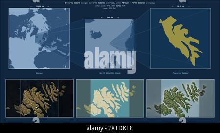 Shape of Eysturoy Island in the North Atlantic Ocean, belonging to ...