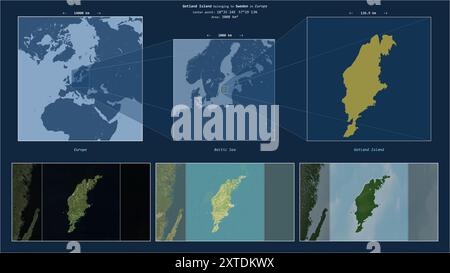 Shape of Gotland Island in the Baltic Sea, belonging to Sweden Stock ...
