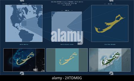 Isla Gran Bermuda in the North Atlantic Ocean, belonging to Bermuda ...