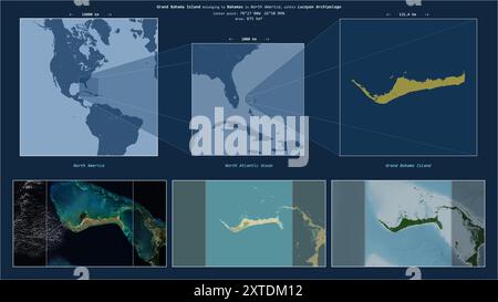 Grand Bahama Island in the North Atlantic Ocean, belonging to Bahamas ...