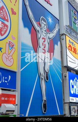 Glico Man famous giant billboard installed in 1935 as an advertisement ...