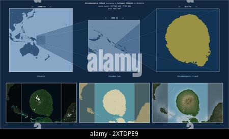 Kolombangara Island in the Solomon Sea, belonging to Solomon Islands ...